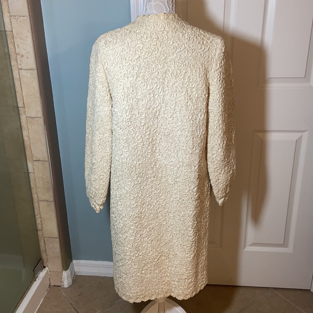 Unique 1940’s Vintage Lee Herman Drape Rosette Coat - Gem